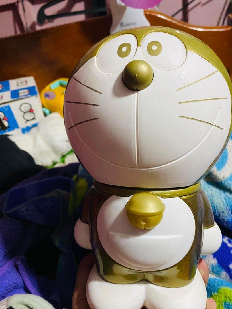 Gold Doraemon Coinbank 10-11 inches, Hobbies & Toys, Toys & Games on ...