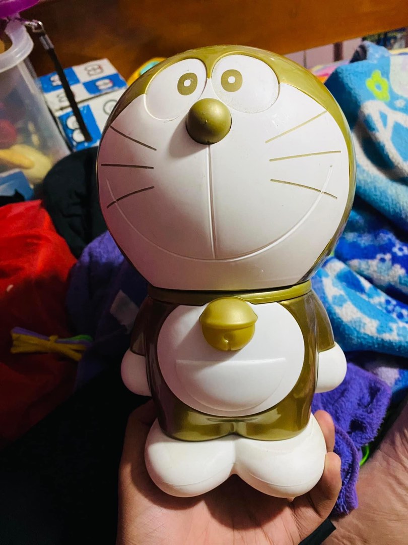 Gold Doraemon Coinbank 10-11 inches, Hobbies & Toys, Toys & Games on ...