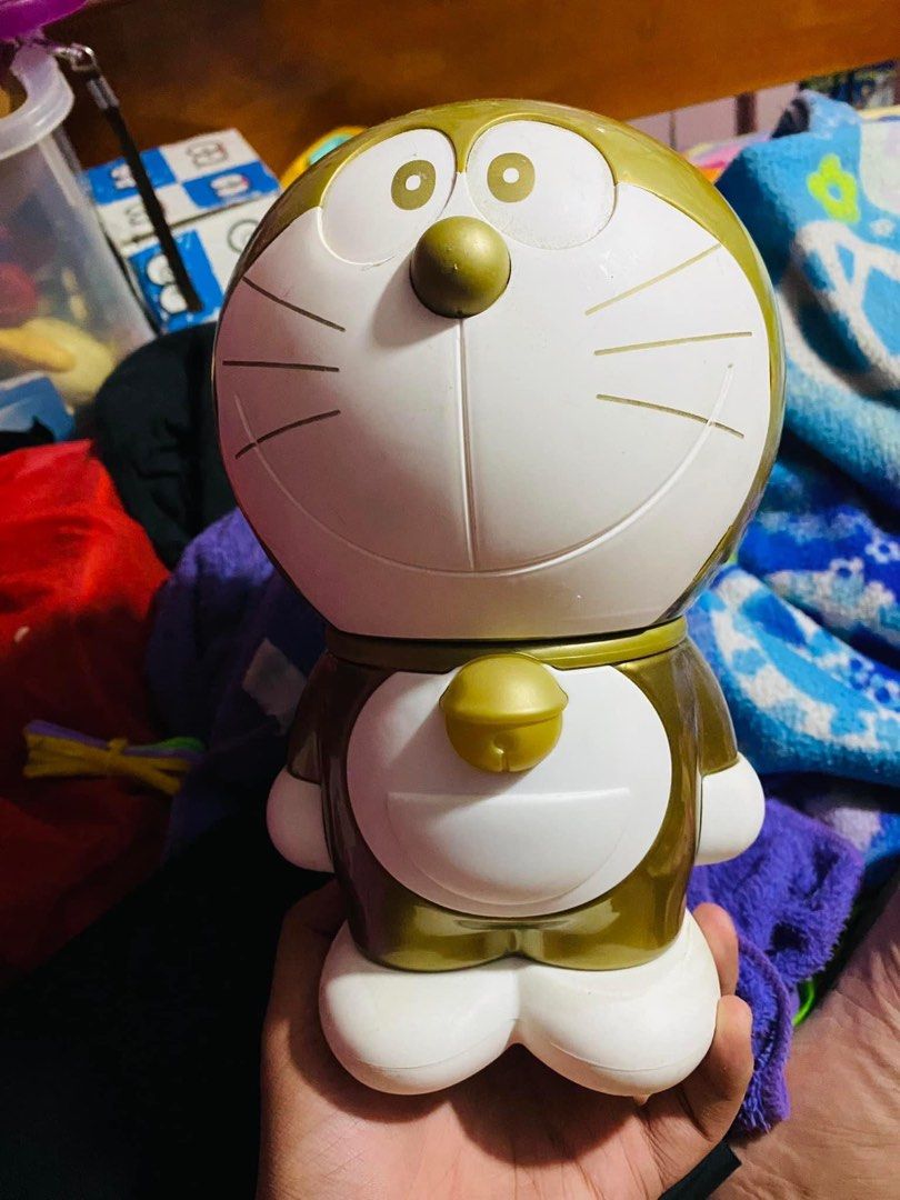 Gold Doraemon Coinbank 10-11 inches, Hobbies & Toys, Toys & Games on ...