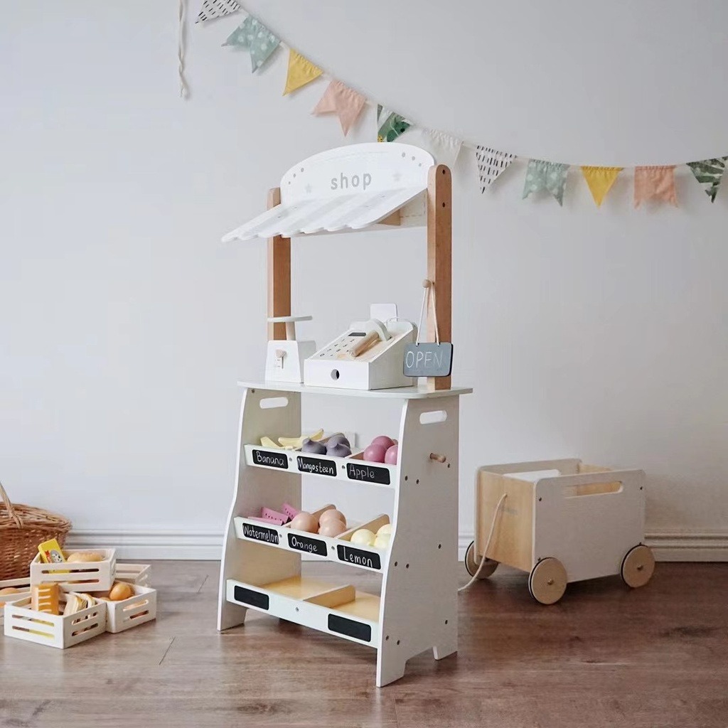 Grocer Market Booth Fruits Stand Shop & Cart Trolley, Babies & Kids ...