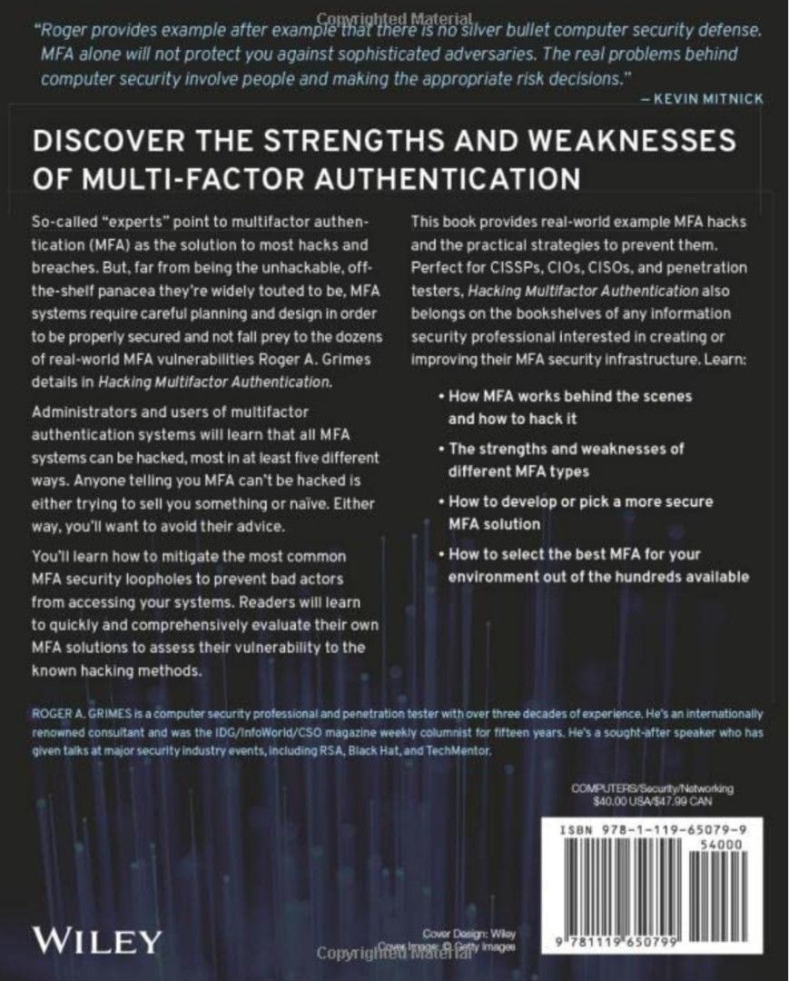 Hacking multifactor authentication, Hobbies & Toys, Books & Magazines, Fiction & Non-Fiction on ...