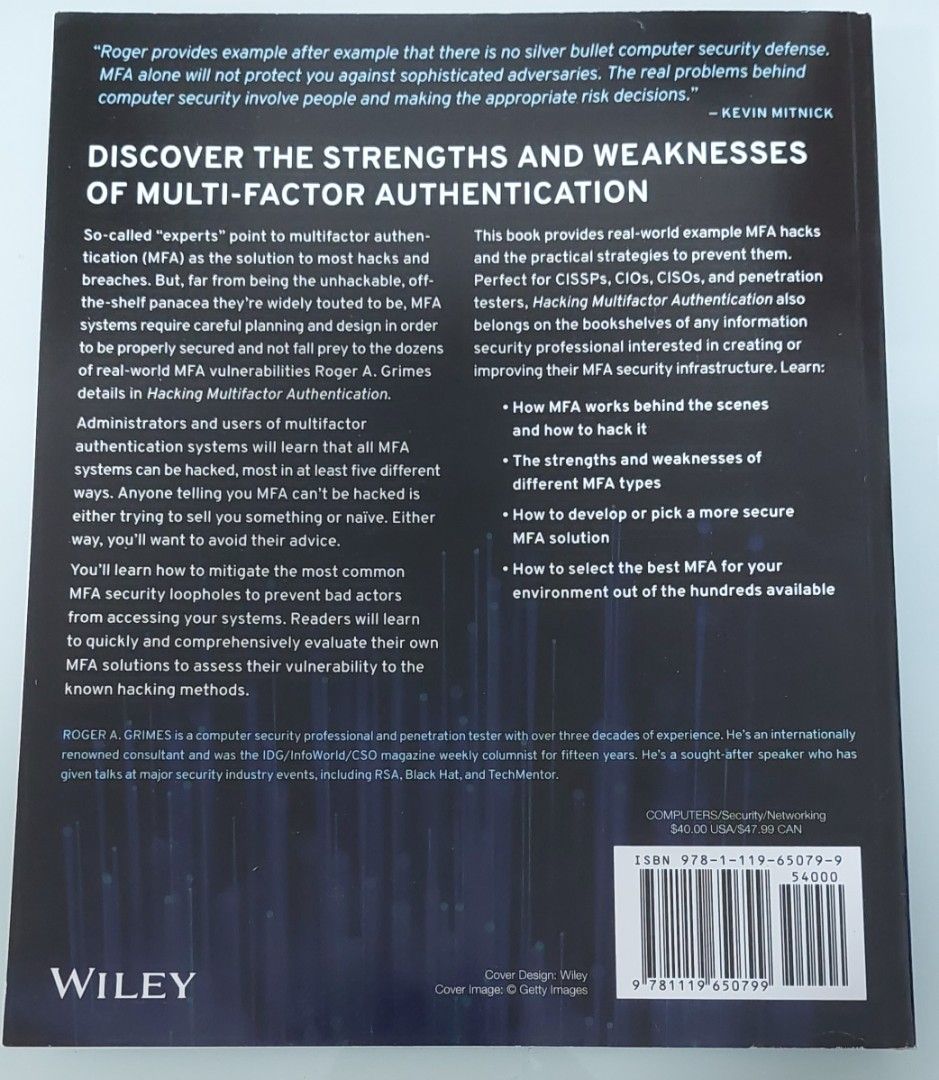 Hacking multifactor authentication, Hobbies & Toys, Books & Magazines, Fiction & Non-Fiction on ...