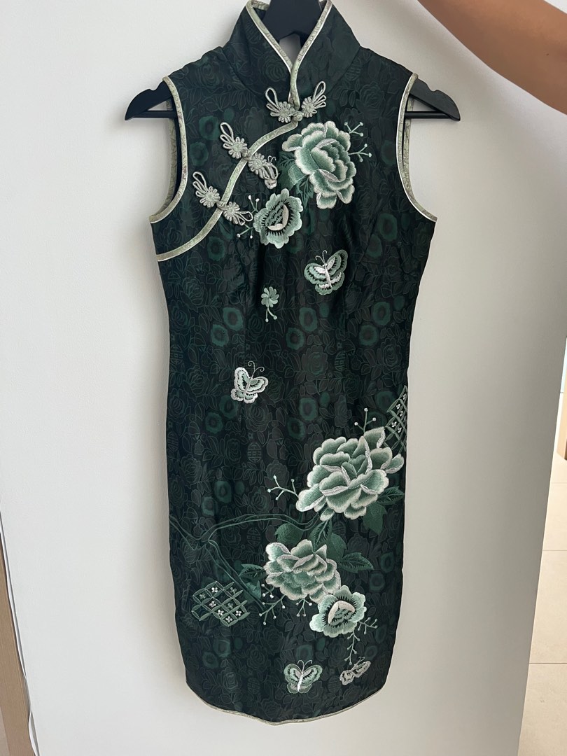 Hand sewn embroidered cheongsam from Shanghai, Women's Fashion, Dresses ...