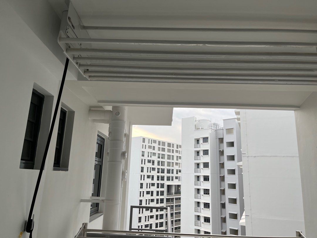 HDB BTO clothes laundry drying rack, Furniture & Home Living, Home ...