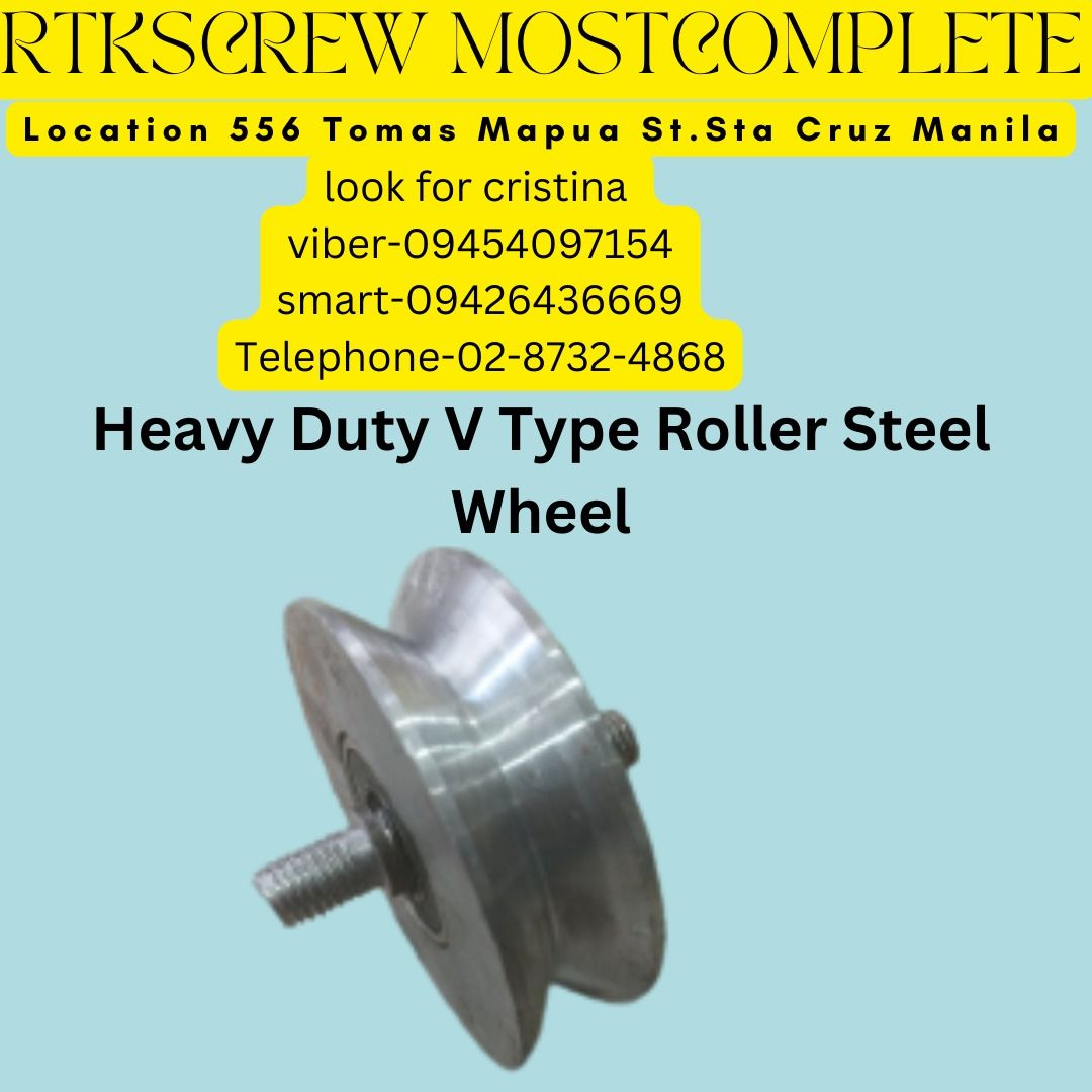 Heavy Duty V Type Roller Steel Wheel, Commercial & Industrial ...