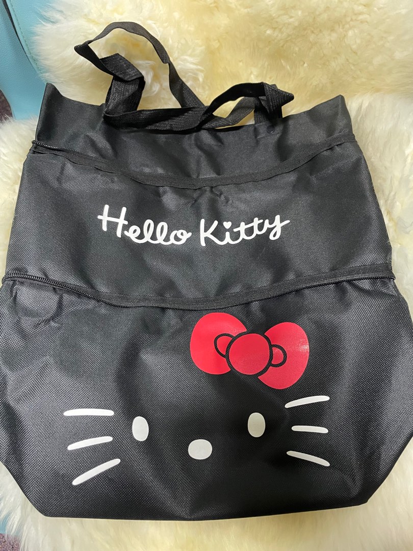 Hello Kitty Foldable Trolley Bag - Authentic, Hobbies & Toys, Travel ...