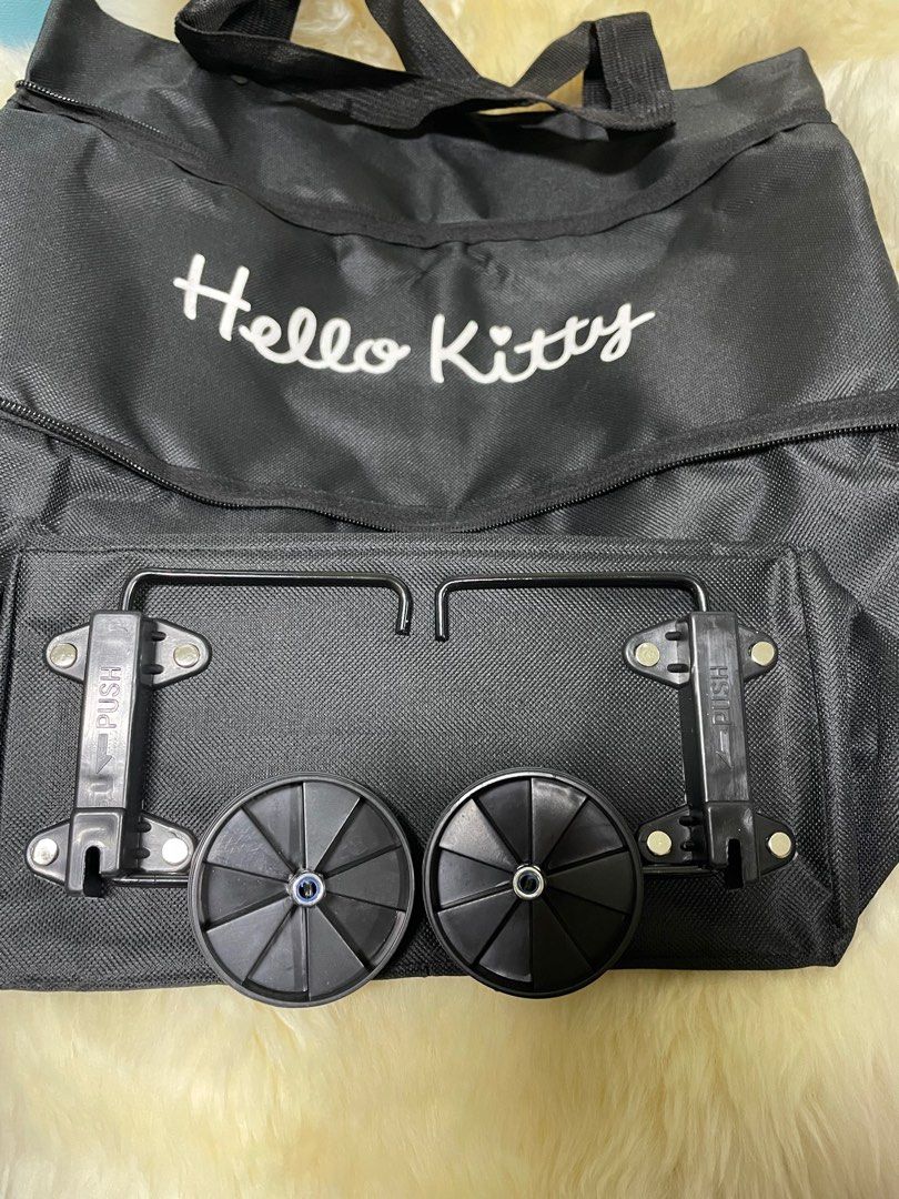 Hello Kitty Foldable Trolley Bag - Authentic, Hobbies & Toys, Travel ...