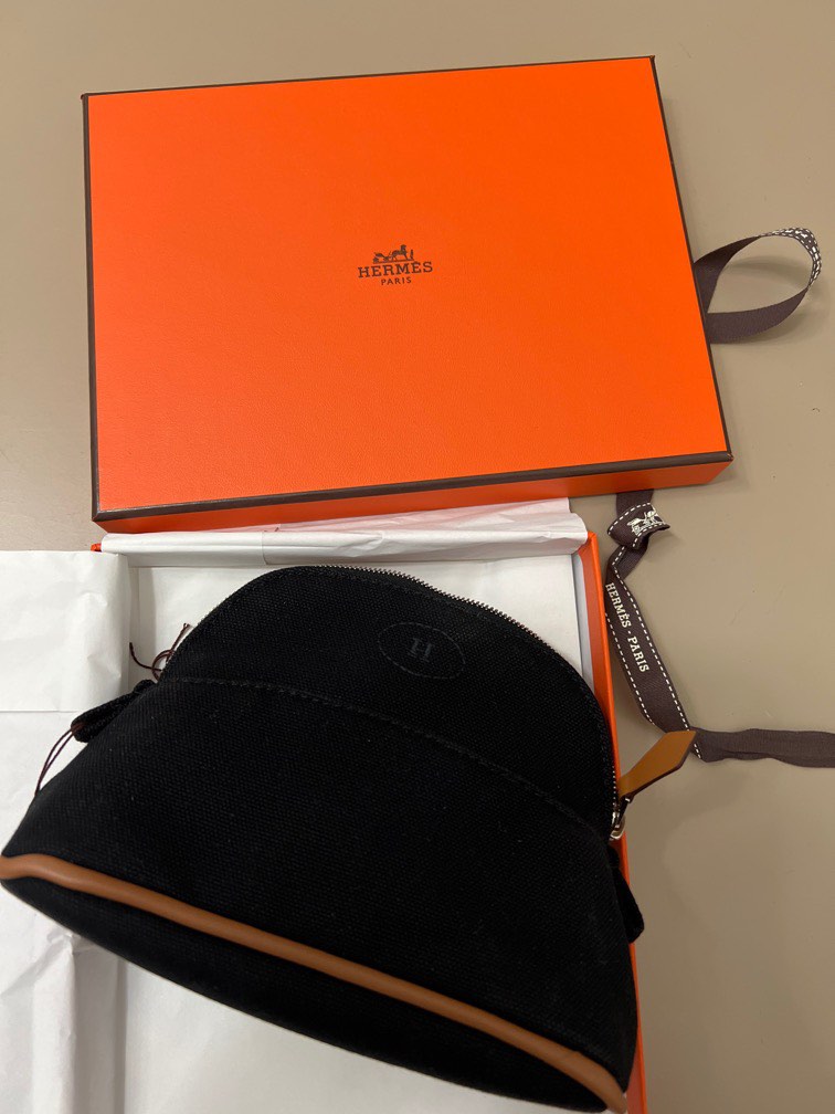 Hermes bolide travel case pouch mini black, Luxury, Accessories on ...