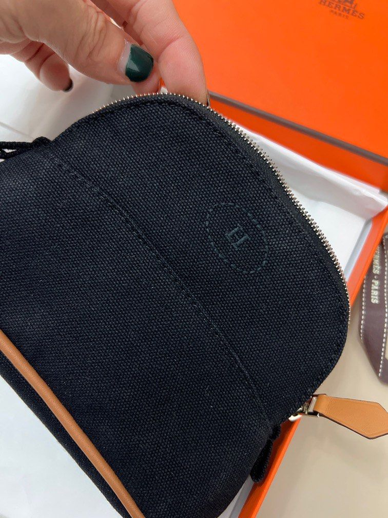 Hermes bolide travel case pouch mini black, Luxury, Accessories on ...