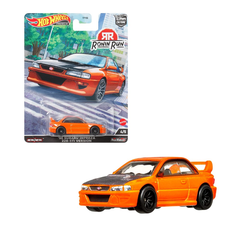 Hot Wheels 1/64 Scale Ronin Run - '98 Subaru Impreza 22B-STI Version ...