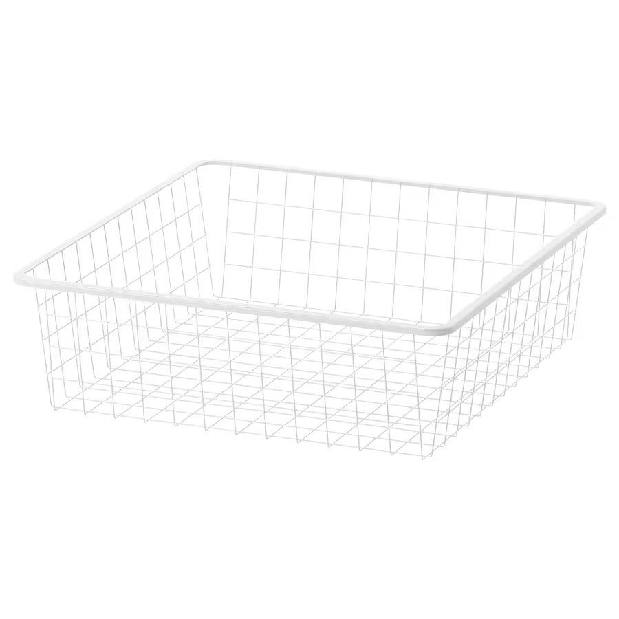 Ikea Jonaxel wire basket white, Furniture & Home Living, Home ...