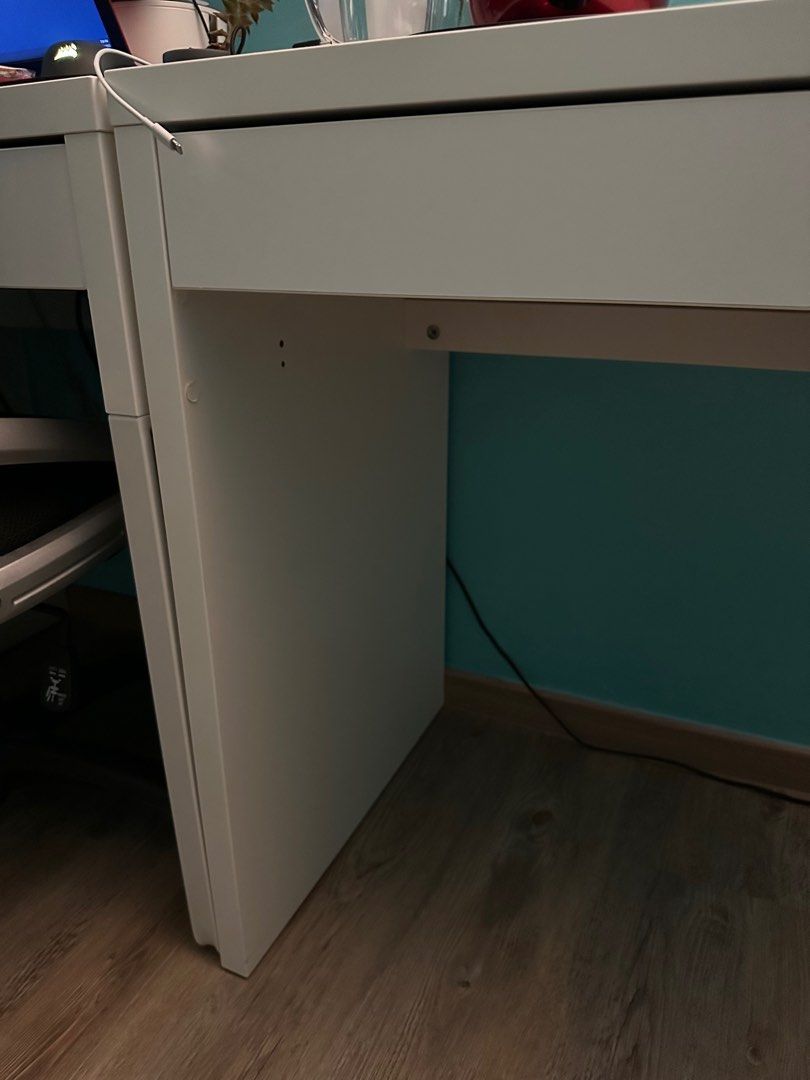 IKEA Micke Computer Desk (White), Furniture & Home Living, Furniture ...