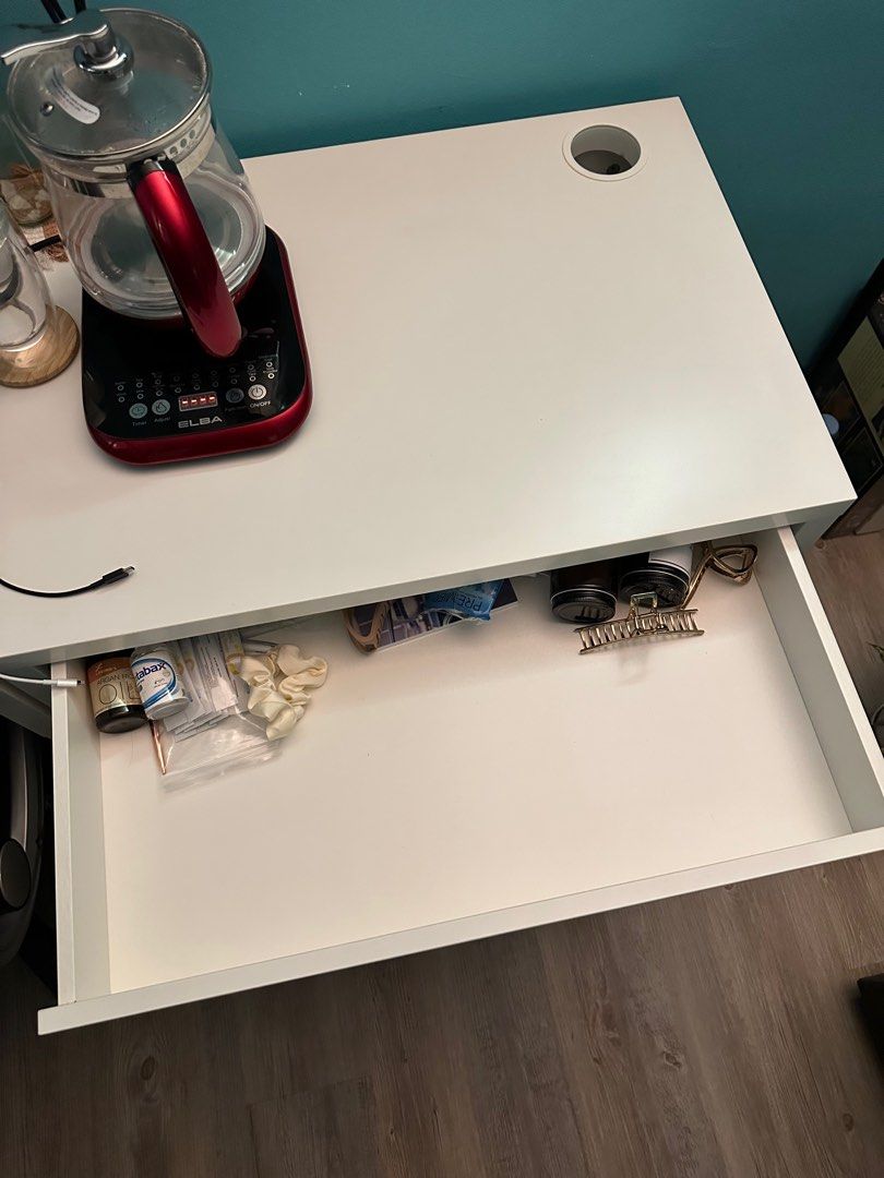 IKEA Micke Computer Desk (White), Furniture & Home Living, Furniture ...