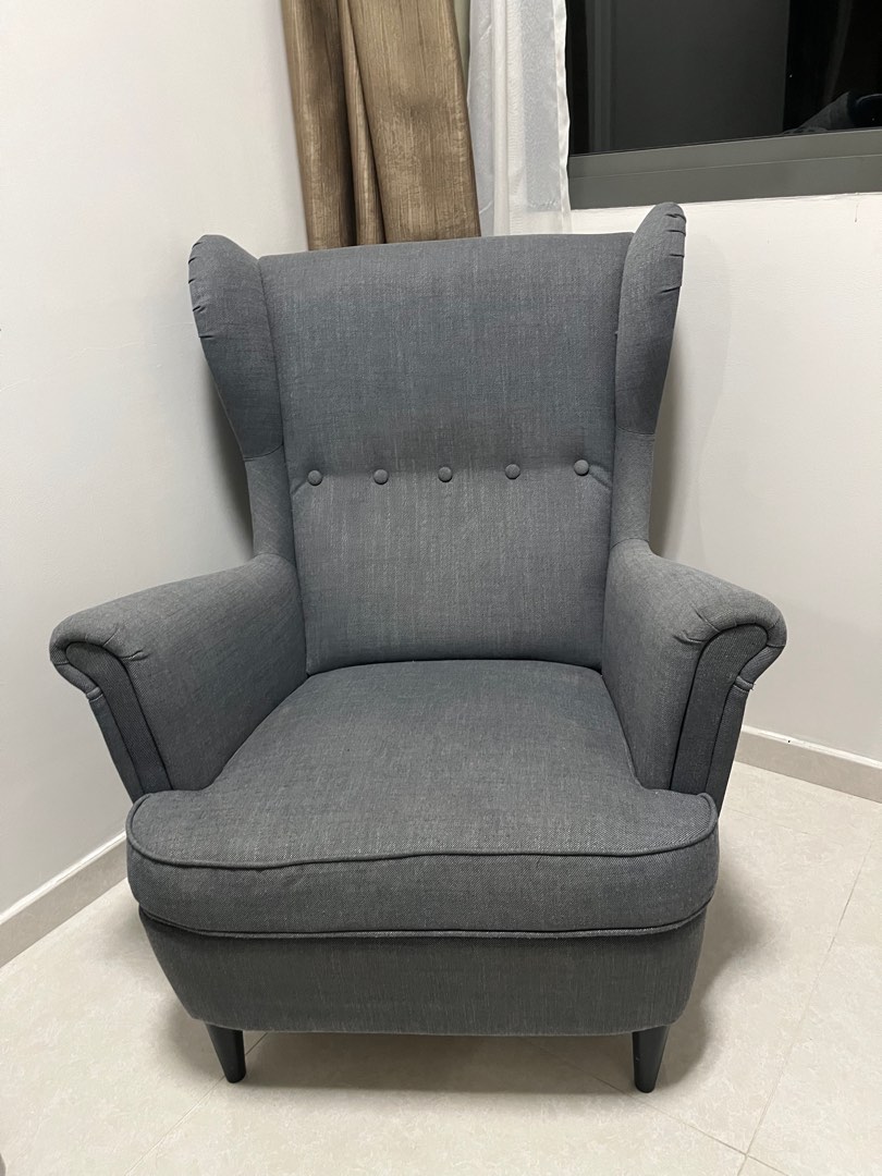 Ikea Strandmon Sofa, Furniture & Home Living, Furniture, Chairs on ...