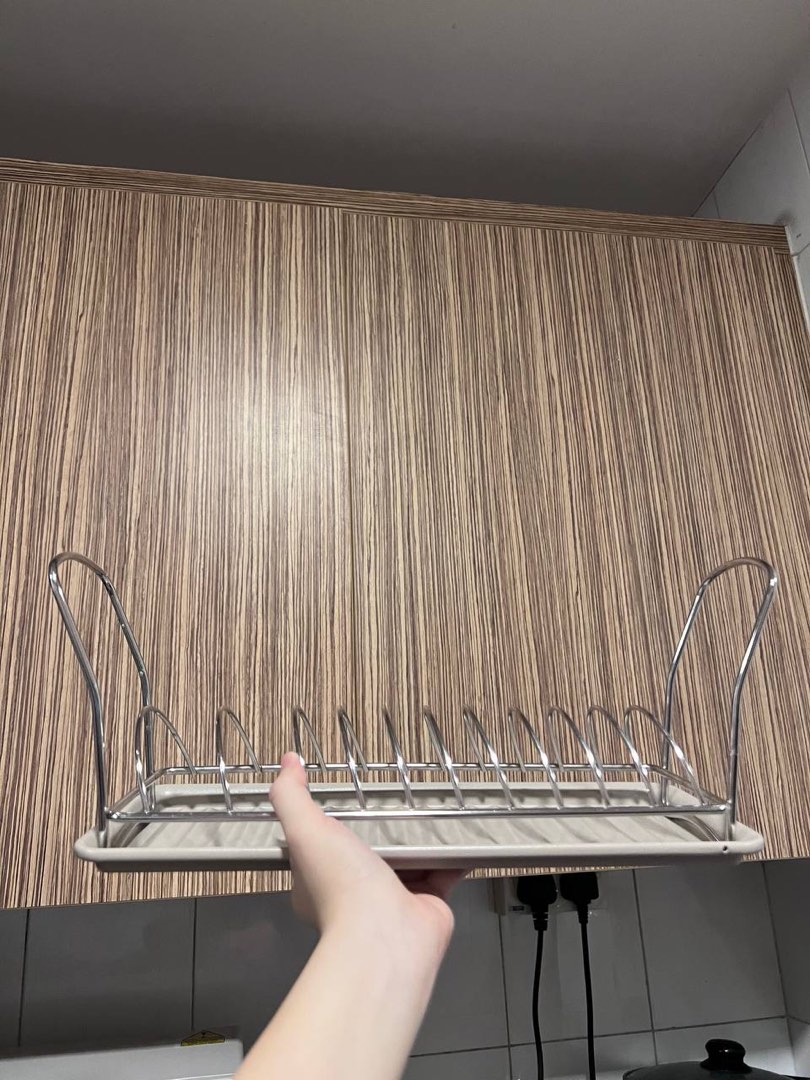 IKEA valvardad dish drying rack stainless steel, Furniture & Home ...