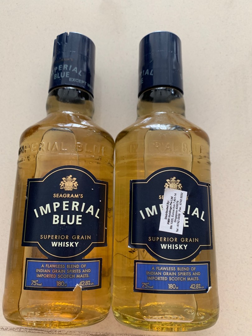 Imperial blue whisky 180ml, Food & Drinks, Alcoholic Beverages on Carousell