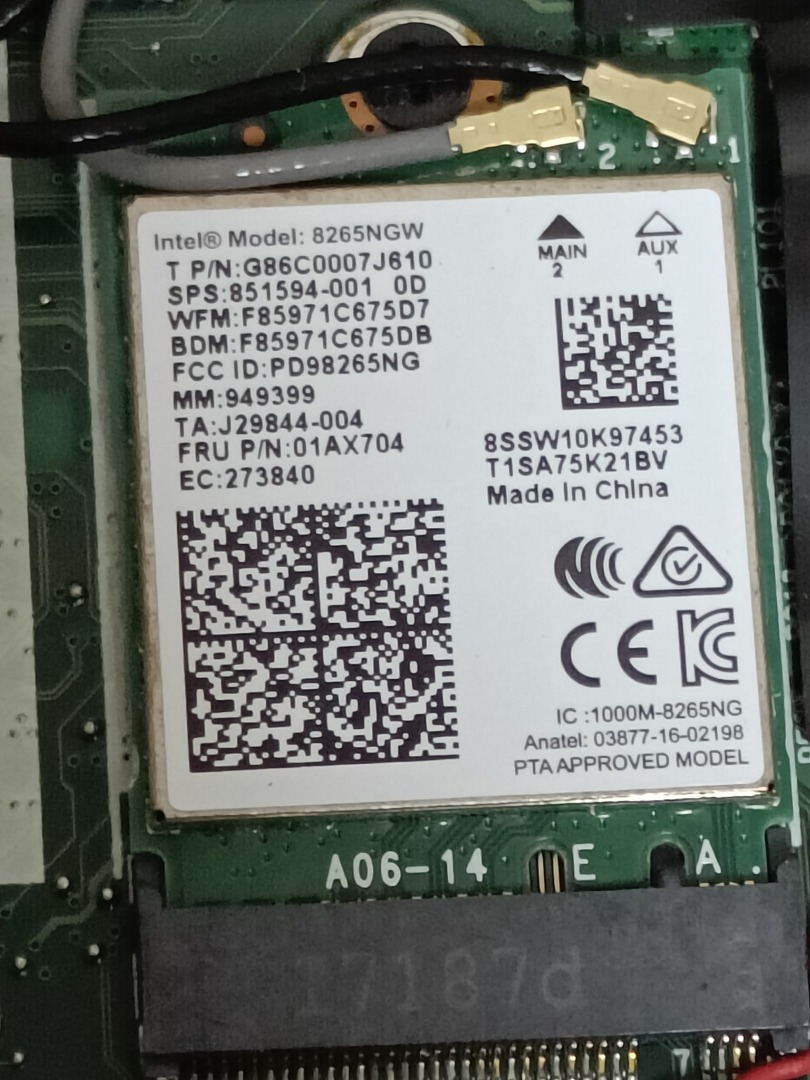 Intel Dual Band Wireless-AC 8265 WiFi card 無線上網咭, 電腦＆科技, 電腦周邊及配件, Wifi及 ...