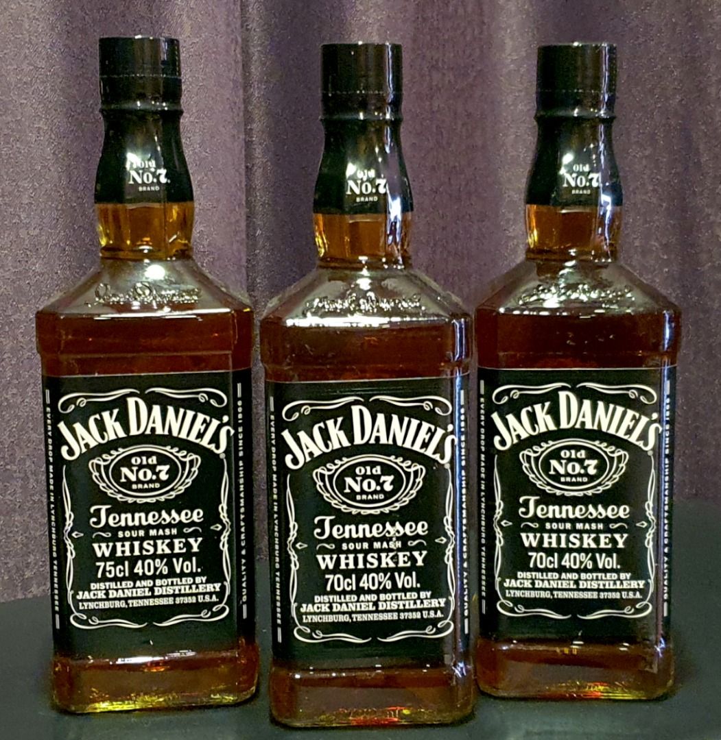 JACK DANIEL’S TENNESSEE WHISKEY x 3 BOTTLES, Food & Drinks, Alcoholic ...