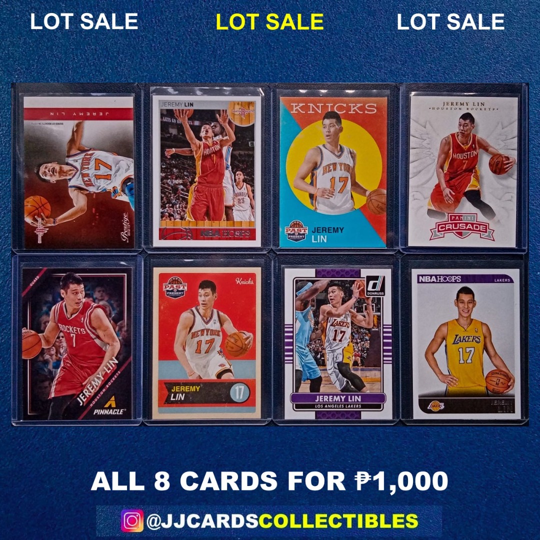 Jeremy Lin NBA Cards Collection in TopLoader - All 8 Cards for ₱ 1,000 ...