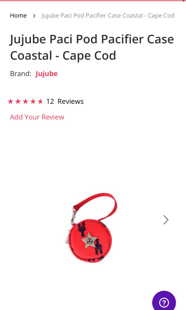 Jujube Paci Pod Pacifier Case, Babies & Kids, Going Out, Other Babies ...