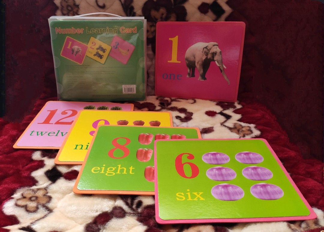 Jumbo Foam Numbers Flashcards, Hobbies & Toys, Toys & Games on Carousell