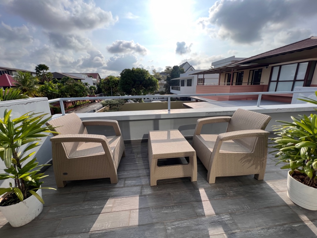 Keter outdoor sofa set, Furniture & Home Living, Outdoor Furniture on Carousell