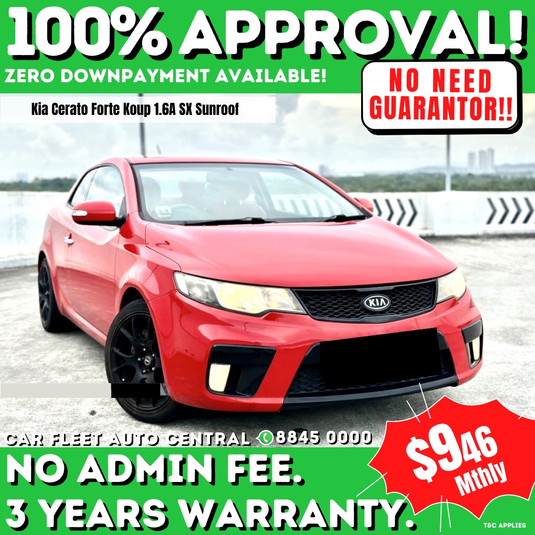 Kia Cerato Forte Koup 1.6 SX Sunroof Auto, Cars, Used Cars on Carousell