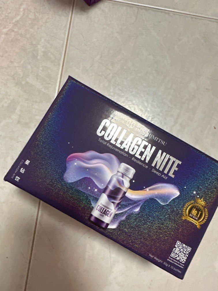 Kinohimitsu collagen nite - 10 bottles, Health & Nutrition, Health ...