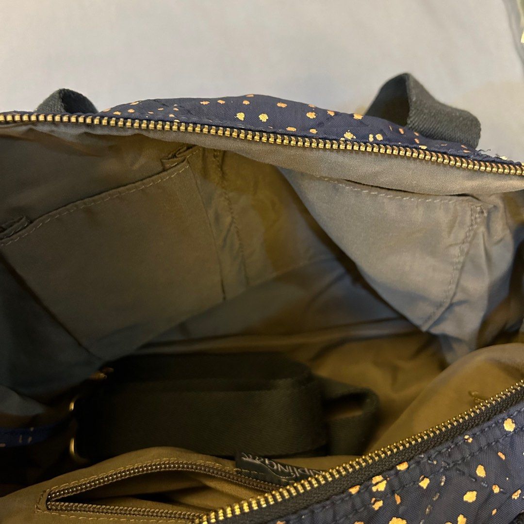 KIPLING navy blue/gold cross body bag, Women's Fashion, Bags & Wallets ...