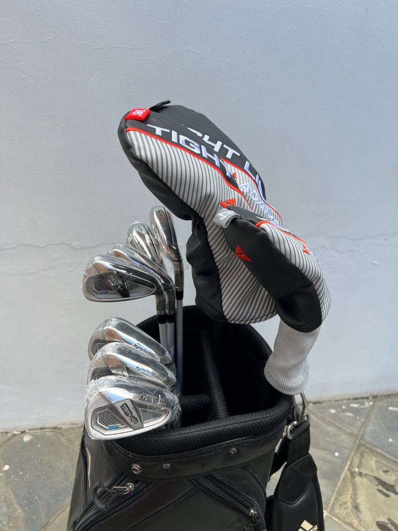 Ladies 10-piece golf set taylormade sim2 max OS adams tight lies iron ...