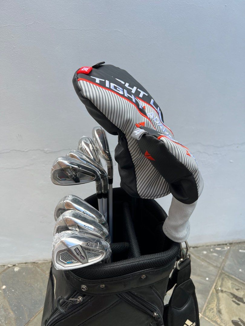 Ladies 10-piece golf set taylormade sim2 max OS adams tight lies iron ...