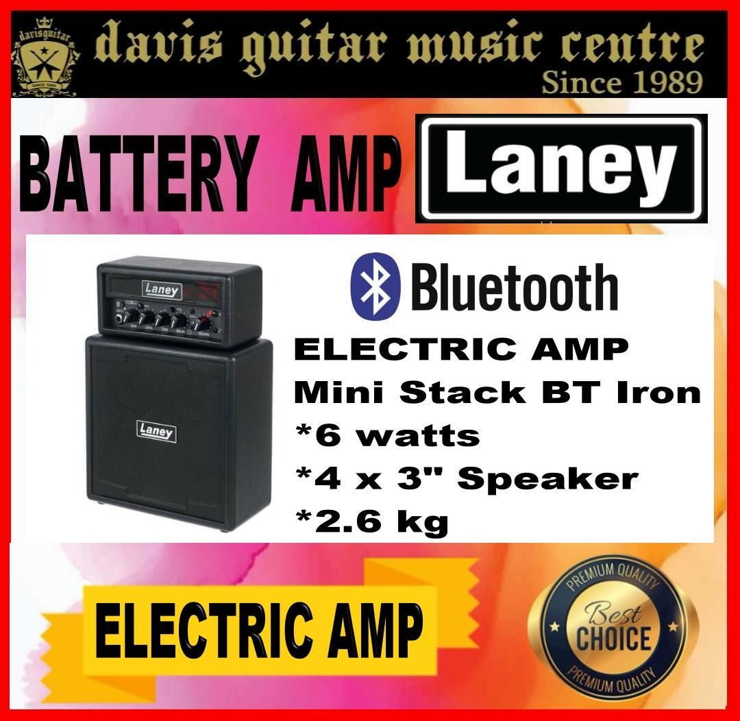 Laney Mini Stack Amp Bluetooth Iron for Electric Guitar, Hobbies & Toys ...