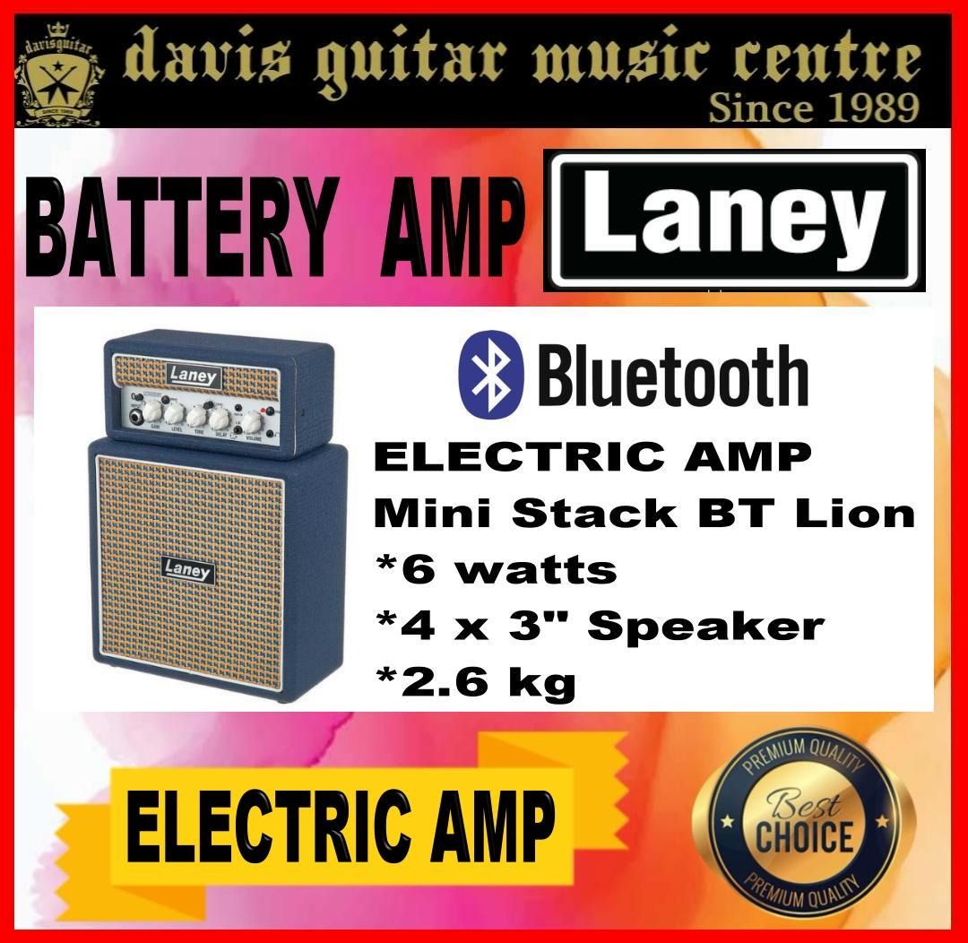 Laney Mini Stack Amp Bluetooth Lion for Electric Guitar, Hobbies & Toys ...