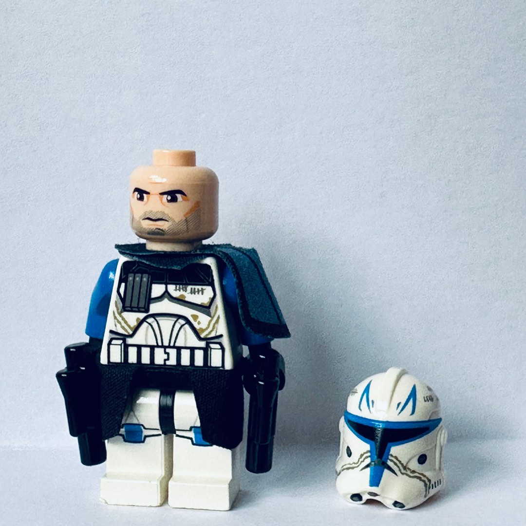 LEGO Clone Trooper Captain Rex Minifig, 501st Legion (Phase 2) - Blue ...