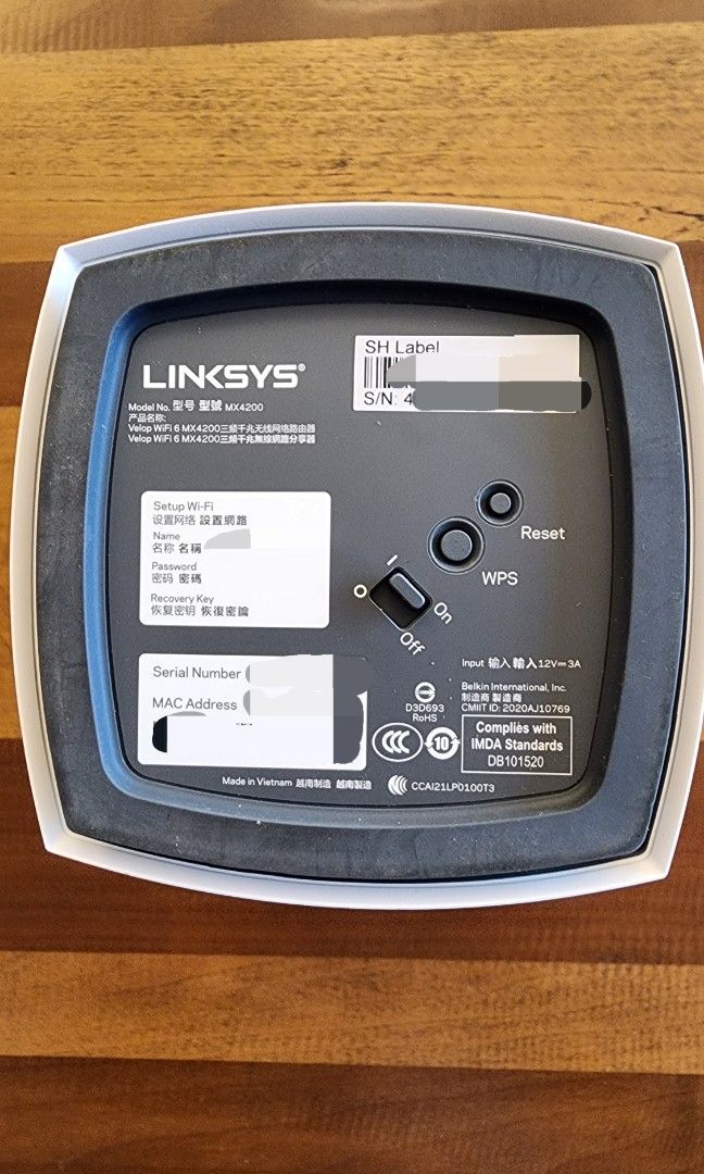 Linksys MX4200 wifi6 router, Computers & Tech, Parts & Accessories ...