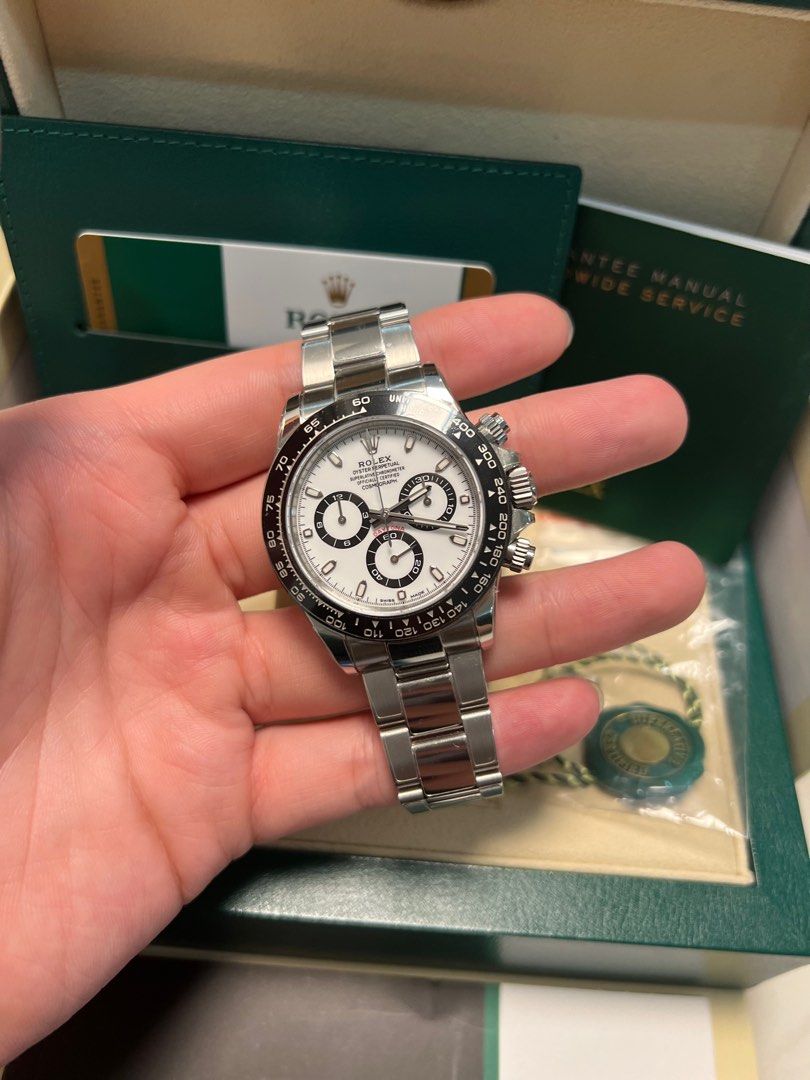 ☄️(Local Set)(RX8)Rolex Daytona 116500LN White panda Daytona Chronograph, Luxury, Watches on ...