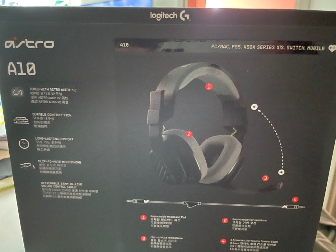 Logitech A10 Headphones, 音響器材, 頭戴式/罩耳式耳機 - Carousell