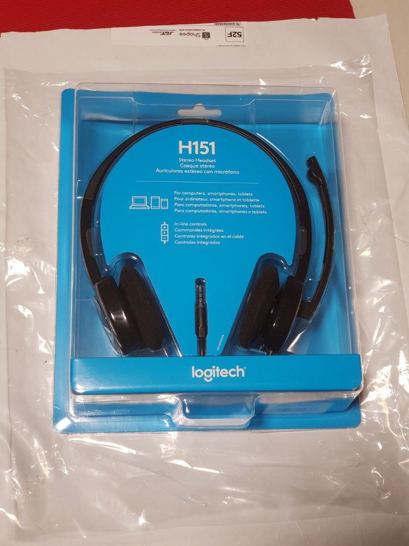 Logitech H151 Stereo Headset (Black), Audio, Headphones & Headsets on ...