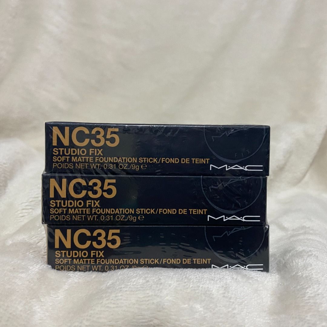 MAC NC35 Studio Fix Soft Matte Foundation Stick, Beauty & Personal Care ...