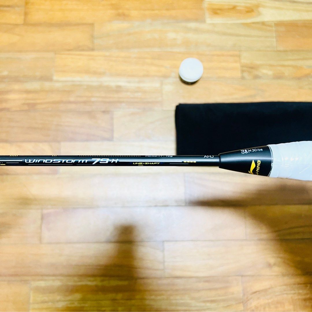 [Bundle] Brand New Li Ning Windstorm 79H Badminton Racket with ...