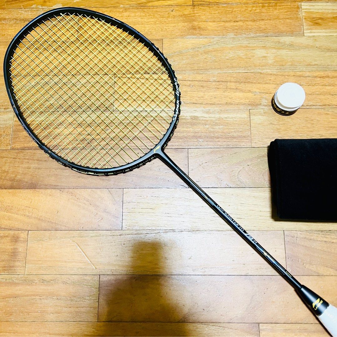 [Bundle] Brand New Li Ning Windstorm 79H Badminton Racket with ...