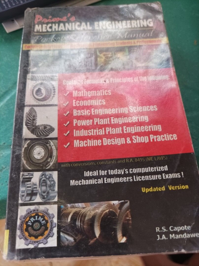 Mechanical Engineering reviewer books, Computers & Tech, Office ...