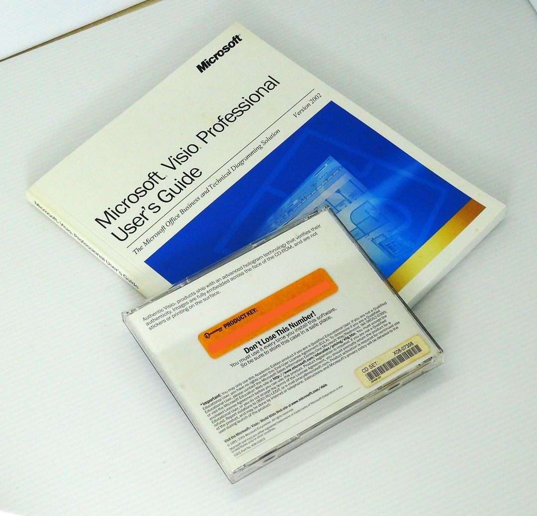 MICROSOFT Visio Professional 2002 in CD with complementary ref book ...
