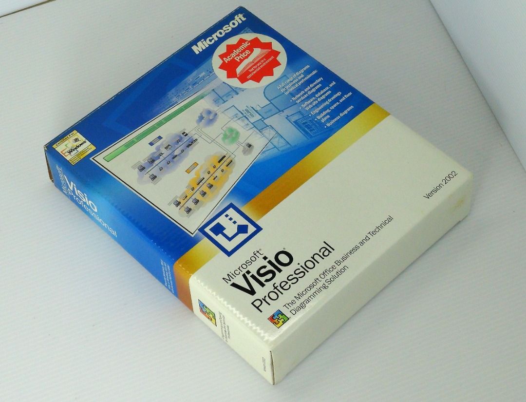 MICROSOFT Visio Professional 2002 in CD with complementary ref book ...