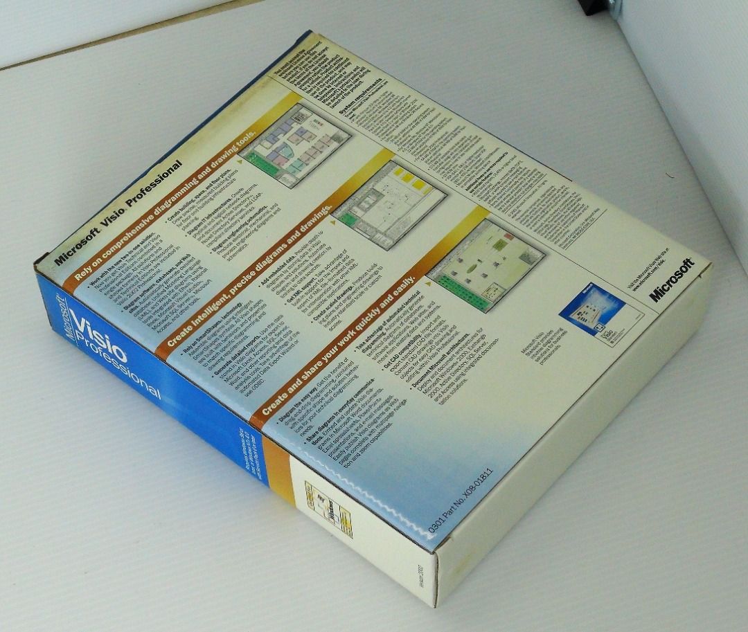 MICROSOFT Visio Professional 2002 in CD with complementary ref book ...