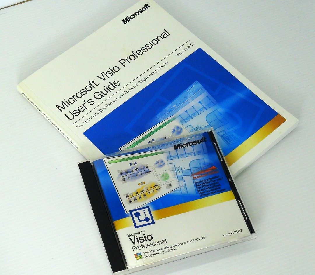 MICROSOFT Visio Professional 2002 in CD with complementary ref book ...