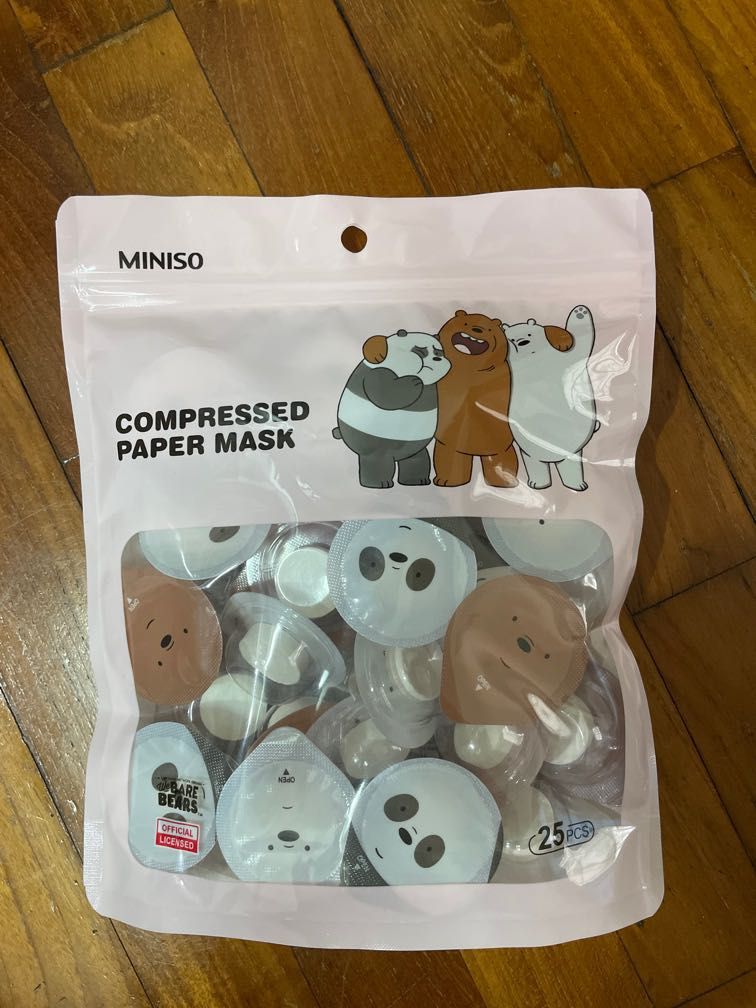Miniso Paper Mask, Health & Nutrition, Face Masks & Face Shields on ...