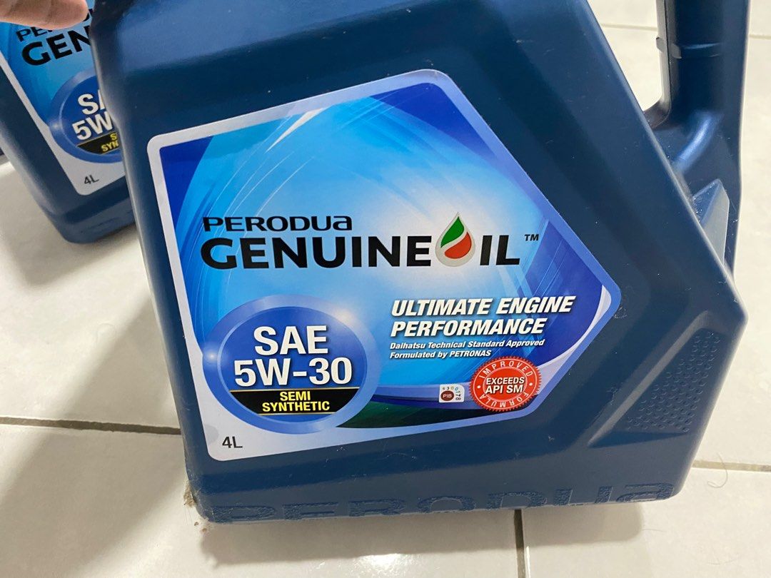 Minyak Engine Perodua 5W-30, Auto Accessories on Carousell