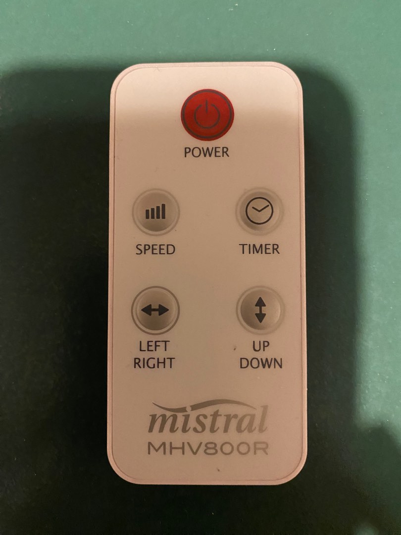MISTRAL MHV800R GENUINE REMOTE CONTROL, Furniture & Home Living ...
