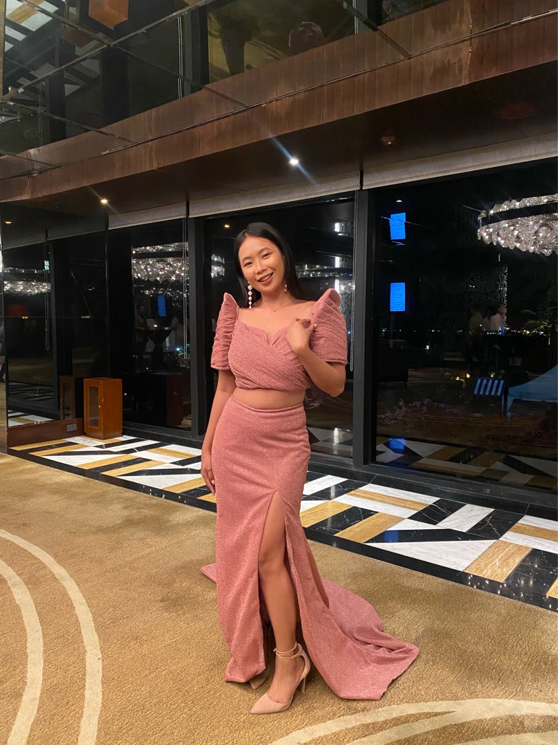 MODERN CROPTOP FILIPINIANA, Women's Fashion, Dresses & Sets, Evening ...